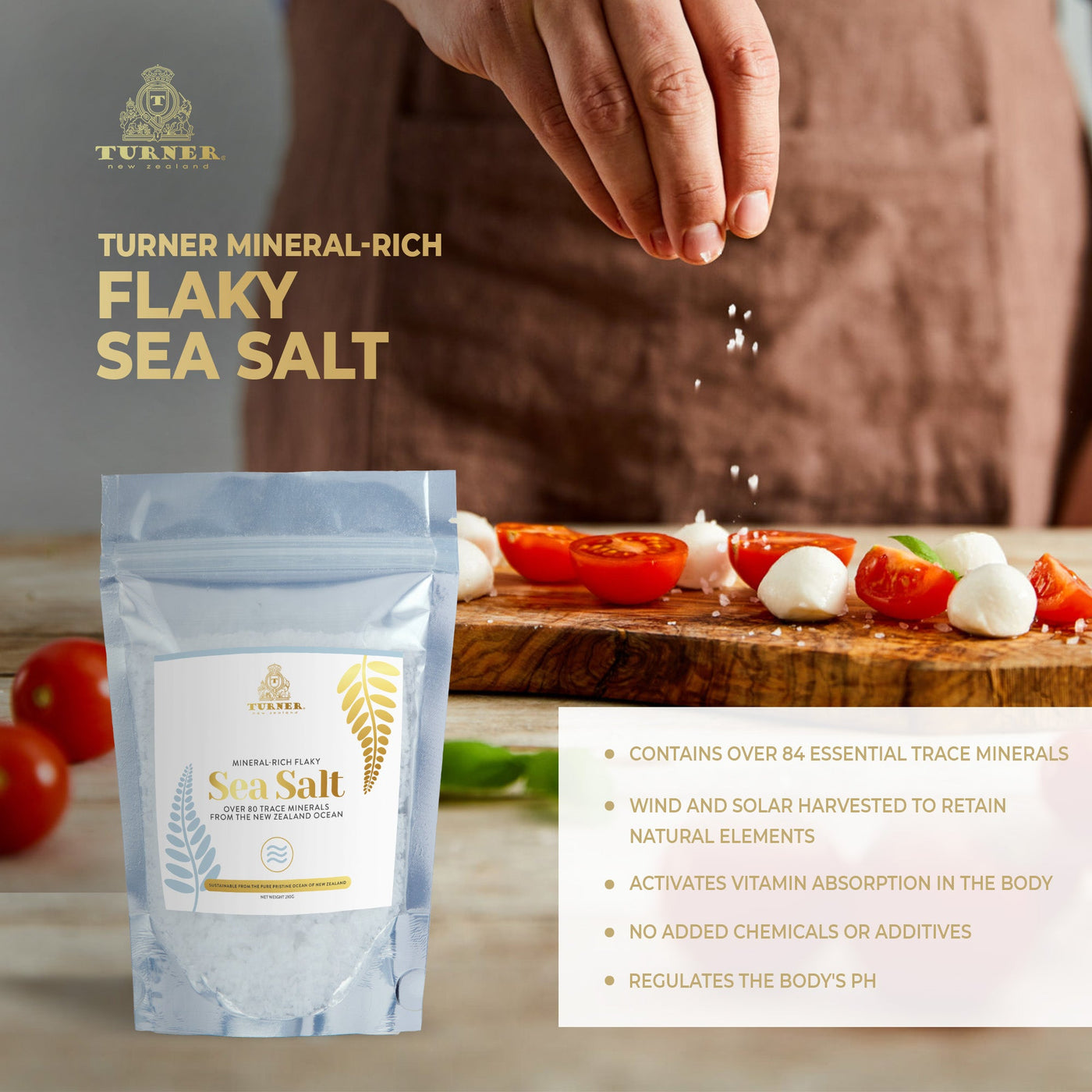 New Zealand Sea Salt Flakes | Mineral Rich Natural Sea Salt – TURNER ...